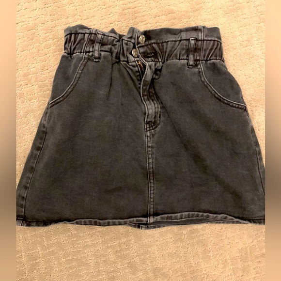 PacSun | Skirts | Pacsun Black Paper Bag Style Denim Jean Mini Skirt ...